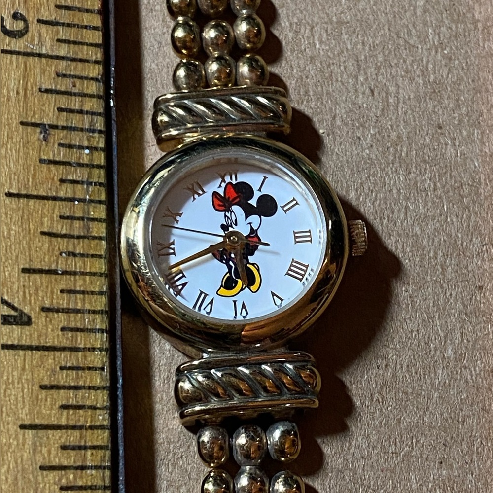 Minnie Mouse Watch 1990's, Gold Tone, Dainty, Disney … - Gem